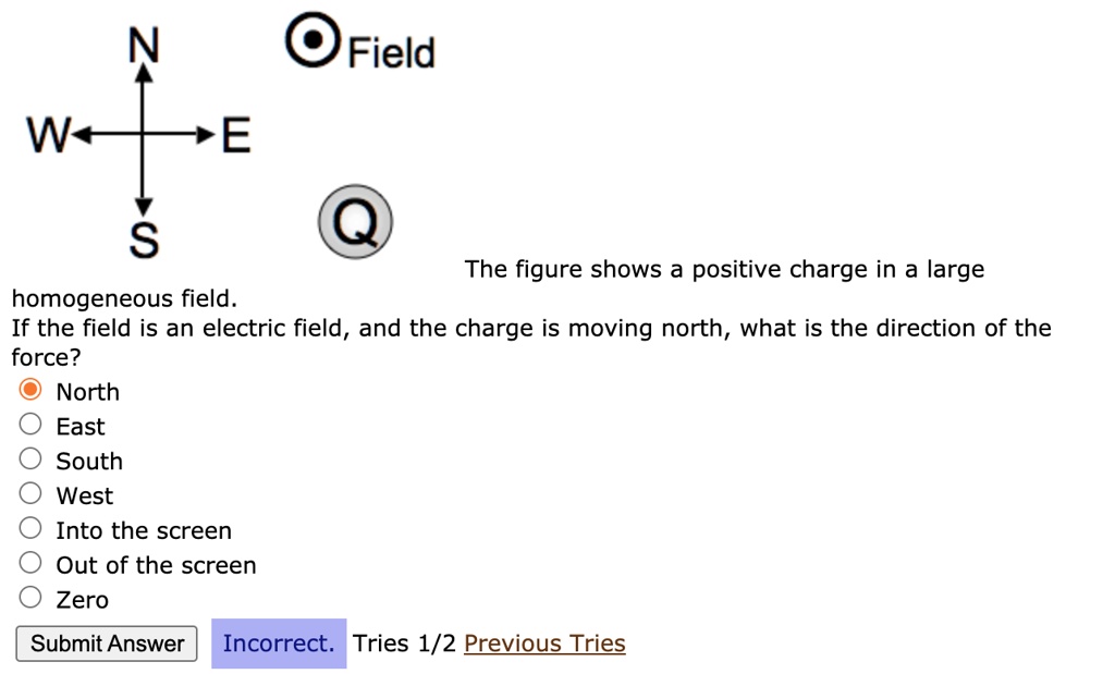 [GET ANSWER] ofield w e s the figure shows a positive charge in large ...