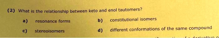 SOLVED: a) resonance forms b) constitutional isomers (p different ...