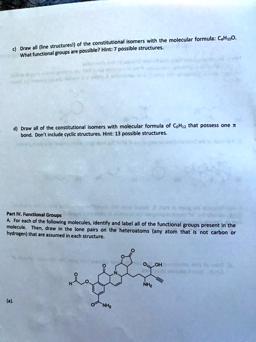Solved Isomers With The Molecular Formula C4h10o Constitutional Line Structures How Many
