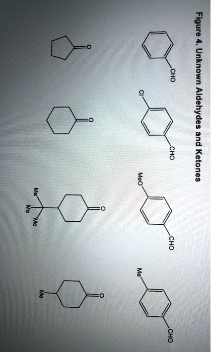 SOLVED: Figure CHO Unknown Aldehydes and CHO Ketones CHO CHO