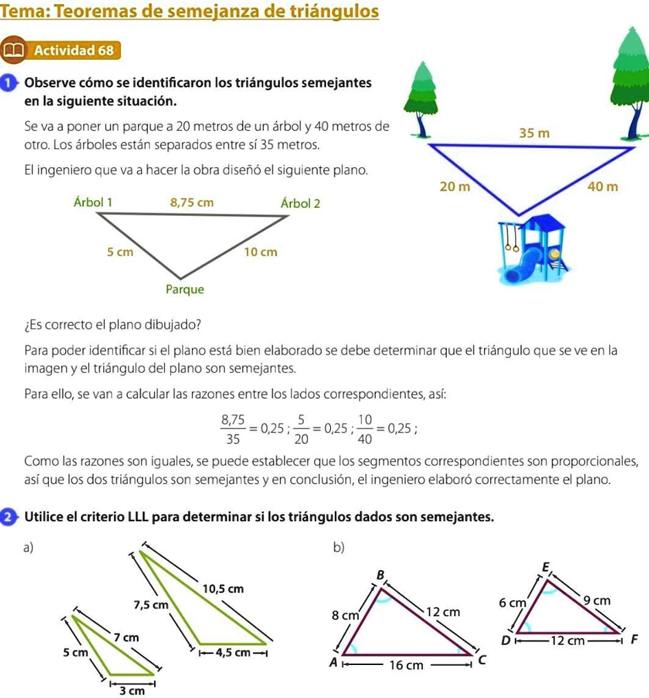 Solved Me Ayudan Porfa Gracias Tema Teoremas De Semejanza De