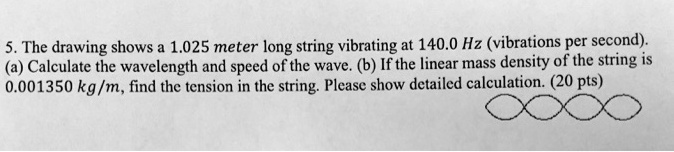 SOLVED: a Calculate the wavelength and speed of the wave. b If the ...