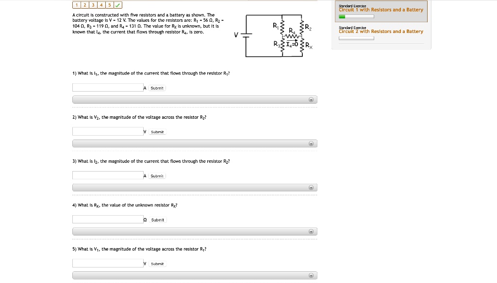 SOLVED: CLEDLD Acircuit constructed With fye resistors eno catcere ...
