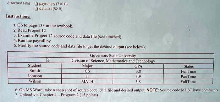 SOLVED: The payroll department keeps a list of employee information for ...