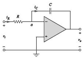 SOLVED: Consider the op amp integrator circuit in Fig. 1. 1) Set up the op amp integrator ...