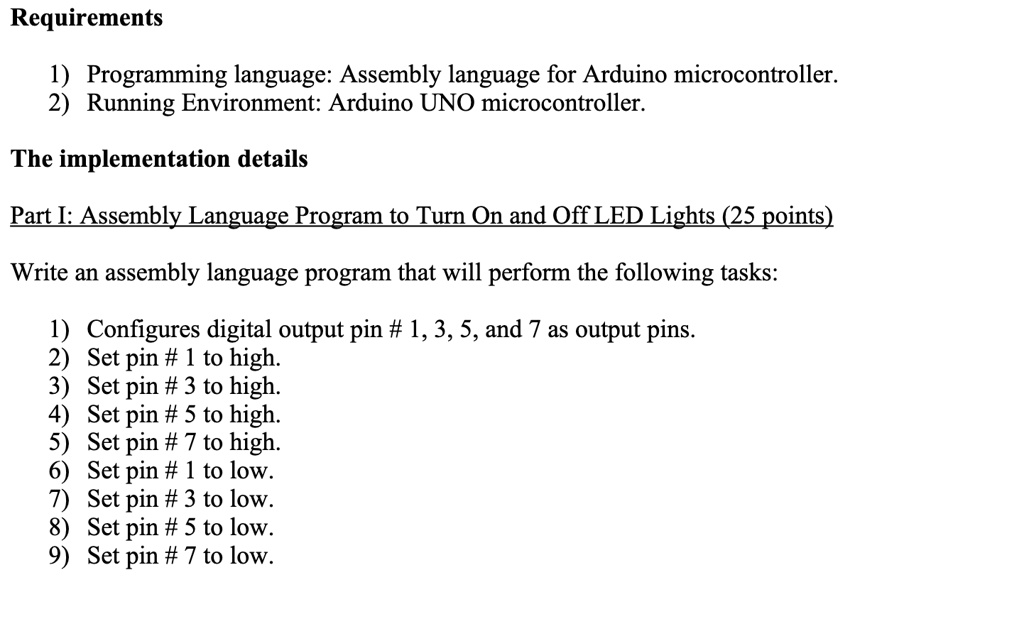Solved Also Please Show How To Connect The Wires And Led To The Arduino Uno Requirements 1
