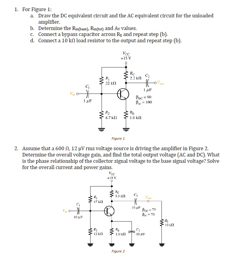 SOLVED: Make sure your handwriting is clear. 1. For Figure 1: a. Draw ...