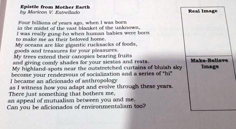learning task 9 read and reflect on the message of the poem below your ...