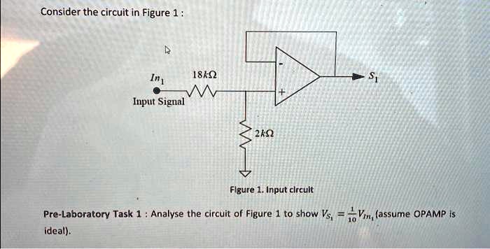 SOLVED: Texts: Consider the circuit in Figure 1: Input Signal Figure 1 ...