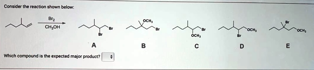 SOLVED: Consider the reaction shown below: BrCH3 + OH- â†’ Br- + CH3OH ...