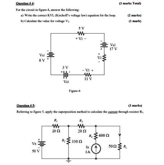 Question # 4: For the circuit in figure-4, answer the following: a ...