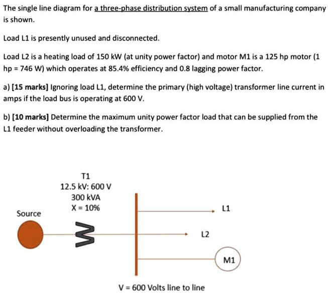 SOLVED: Title: Transformer Reactance and Load Analysis in a Three-Phase ...