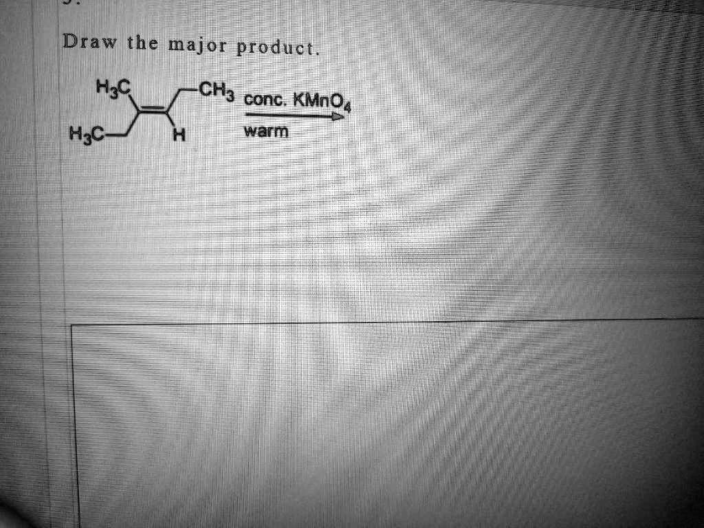 SOLVED: Draw the major product. Draw the major product. H3C CH conc ...