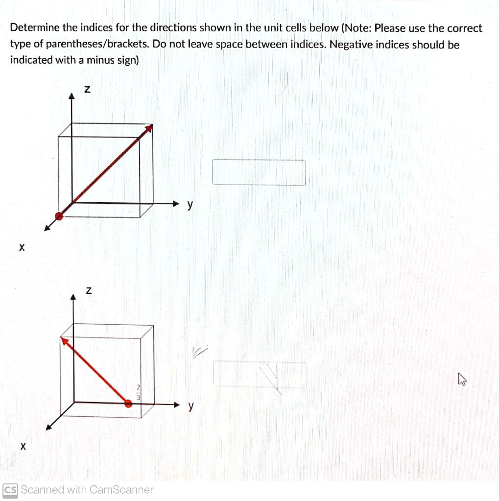 SOLVED: Pls answer following format thank you Determine the indices for ...
