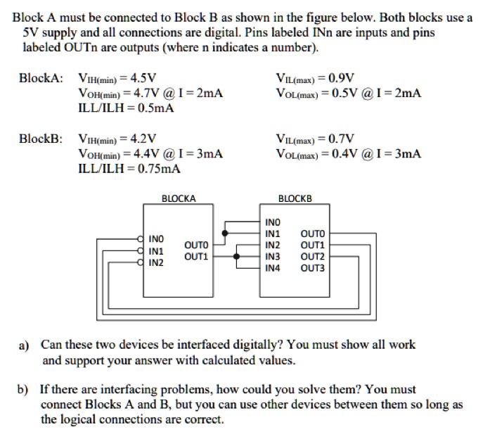 SOLVED: URGENT! Answer a, b. Show your work. Block A must be connected ...