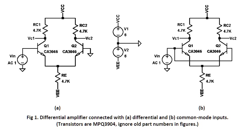 For the circuit in Fig. 1, first calculate the Q-point and the AC ...