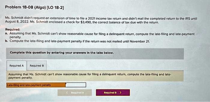 Irs Late Filing Reasonable Cause