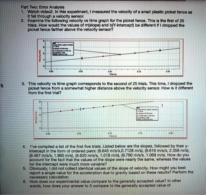 part two enor analyelg watch video2 in this experiment meagured tho ...
