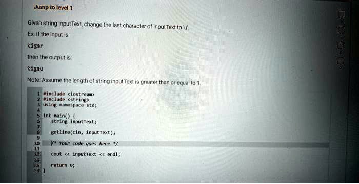 SOLVED: I need help asap as of right now c++ Jump to level 1 Given ... SOLVED: I need help asap as of right now c++ Jump to level 1 Given ...