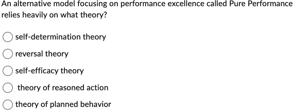 an alternative model focusing on performance excellence called pure ...