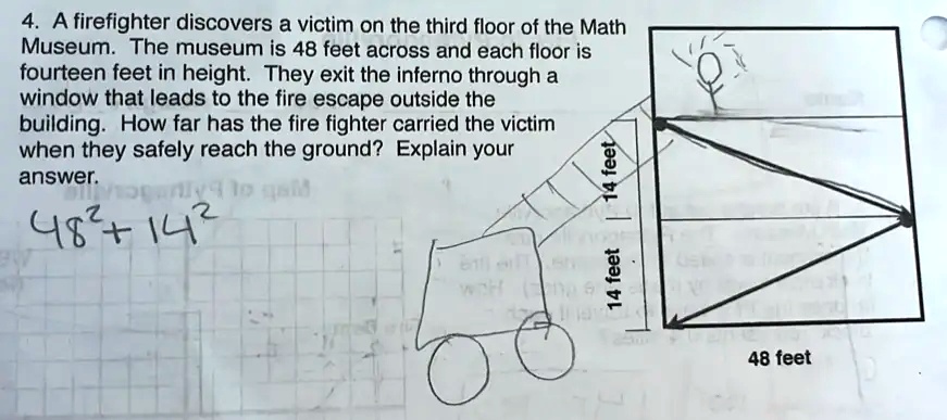 SOLVED: A firefighter discovers a victim on the third floor of the Math ...