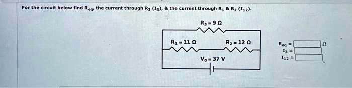 Solved Texts For The Circuit Below Find The Current Through R1 The