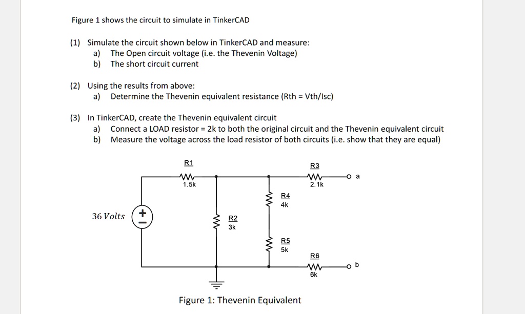 Solved Figure 1 Shows The Circuit To Simulate In Tinkercad 1