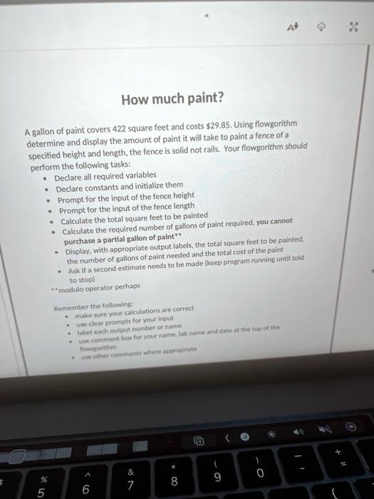 SOLVED: can you do ab actual flowgorithm chart for me thats not written ...