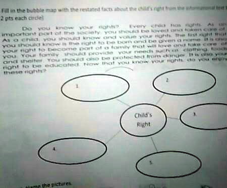 [GET ANSWER] 1 fill in the bubble map with the restated facts about the ...