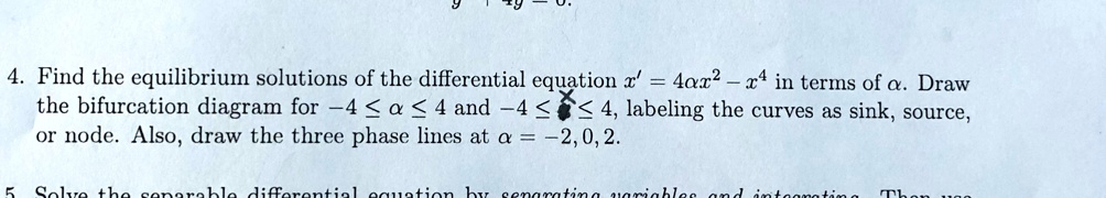 SOLVED: Find the equilibrium solutions of the differential equation x ...