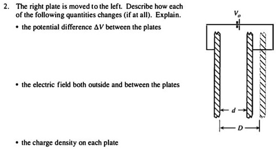 SOLVED: The right plate is moved to the left Describe how each of the ...