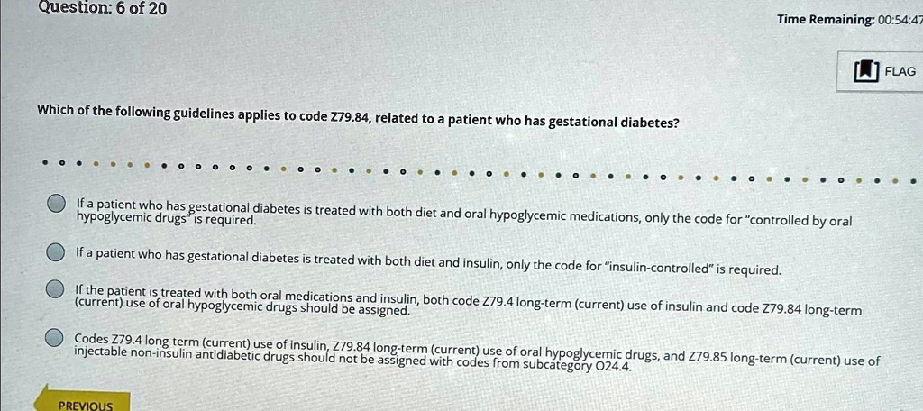 question 6 of 20 time remaining 005447 which of the following ...