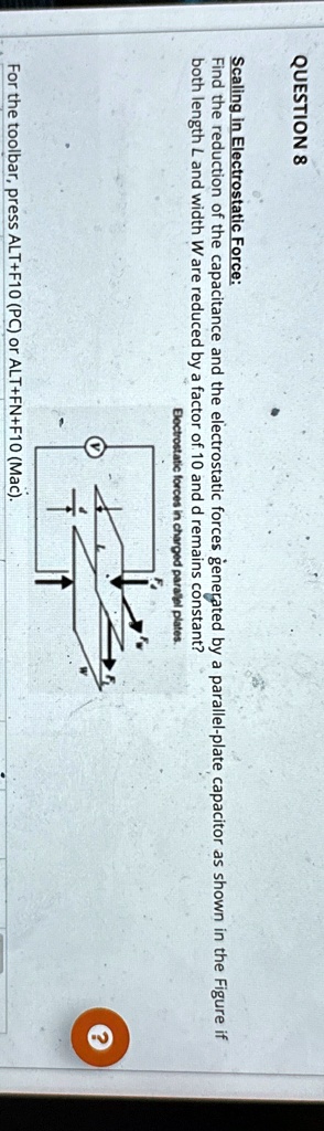 Solved Scaling In Electrostatic Force Find The Reduction Of The