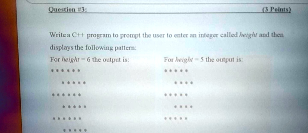 Solved Question 3 3 Points Write A C Program To Prompt The User To Enter An Integer