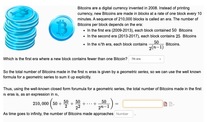 Bitcoins are a digital currency invented in 2008. Instead of printing ...