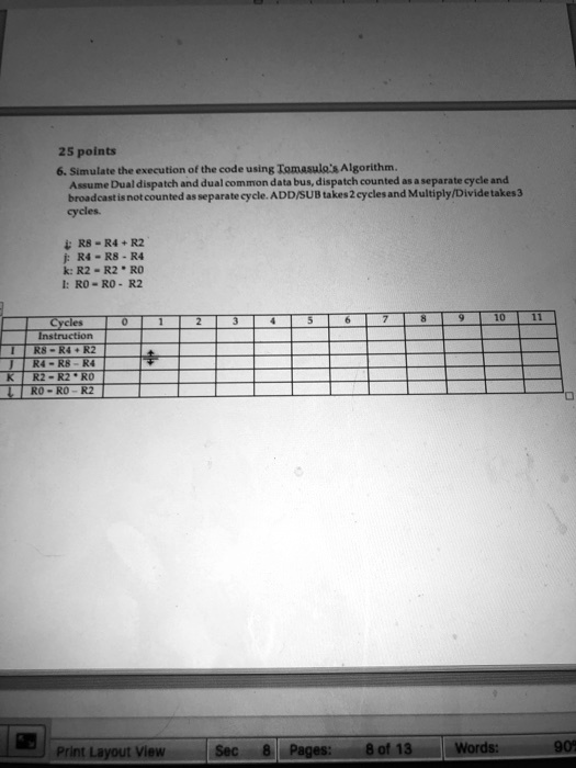 Solved 25points 6simulate The Execution Of The Code Using Tomasulos Algorithm Assume Dual 6186