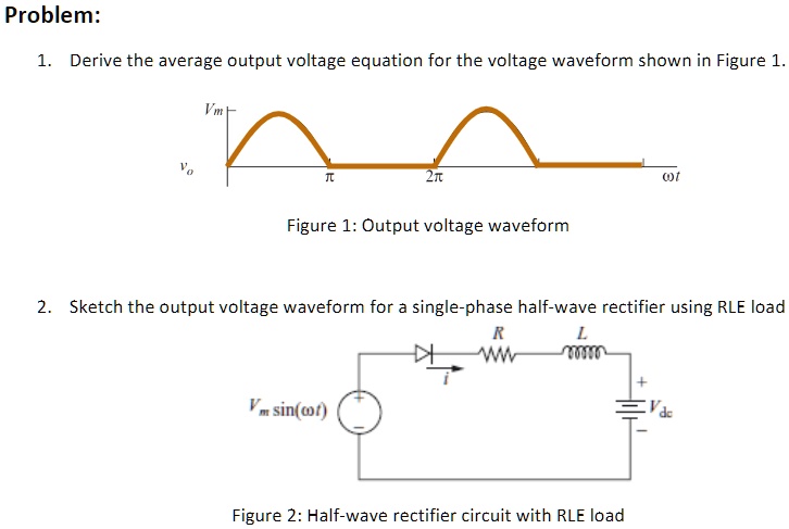 SOLVED: Problem: Derive the average output voltage equation for the ... SOLVED: Problem: Derive the average output voltage equation for the ...