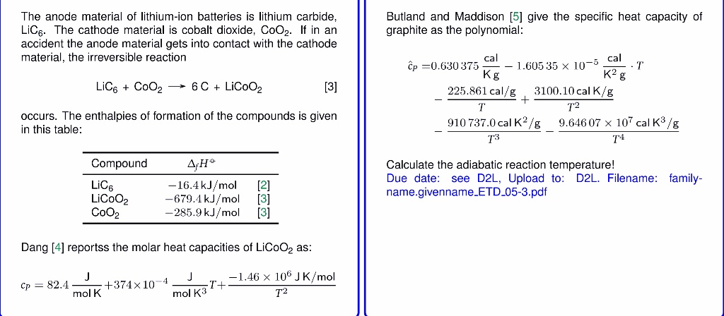 SOLVED: The anode material of lithium-ion batteries is lithium carbide ...