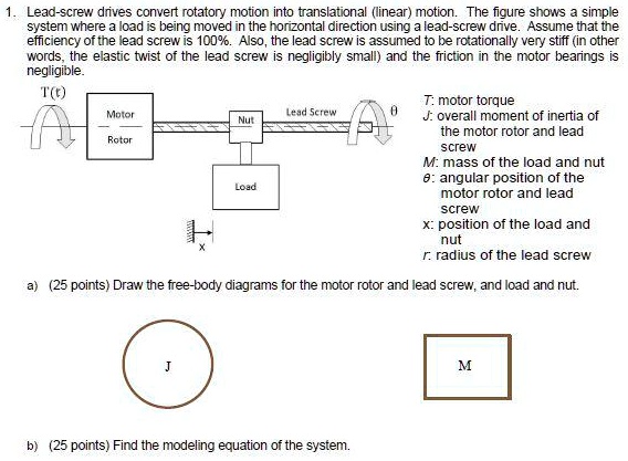 1. Lead-screw drives convert rotatory motion into translational (linear ...
