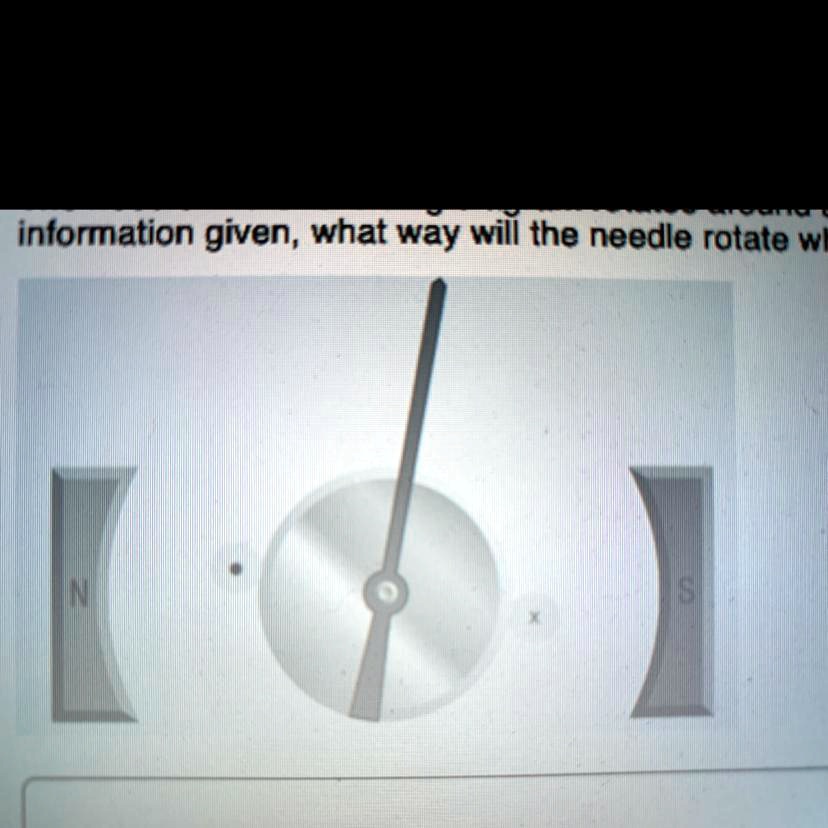 information given, what way will the needle rotate w
