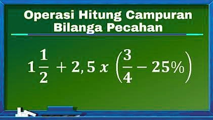 SOLVED: Hitunglah hasil operasi hitung campuran bilangan pecahan berikut ? (pakai cara) Operasi ...