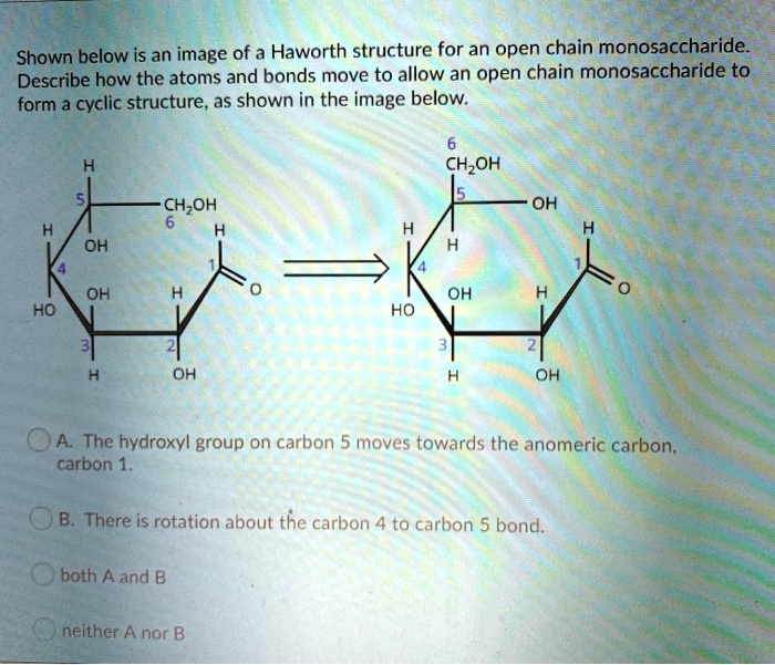 shown below is an image of a haworth structure for an open chain ...