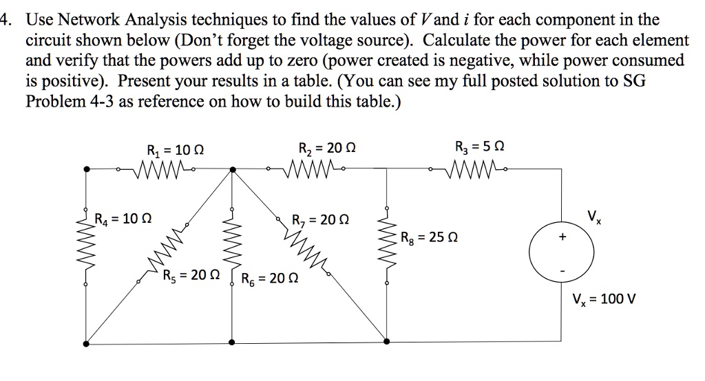 SOLVED: Text: Electrical Circuits. Use Network Analysis techniques to ...