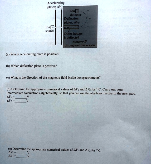 SOLVED: Accelerating plates; AVi lonE eleclor Delleelion plales4V Ion ...