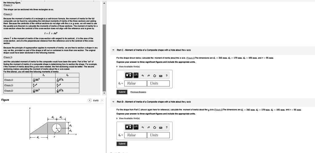SOLVED: The following figure (Figure 1). This shape can be sectioned into three rectangles as ...
