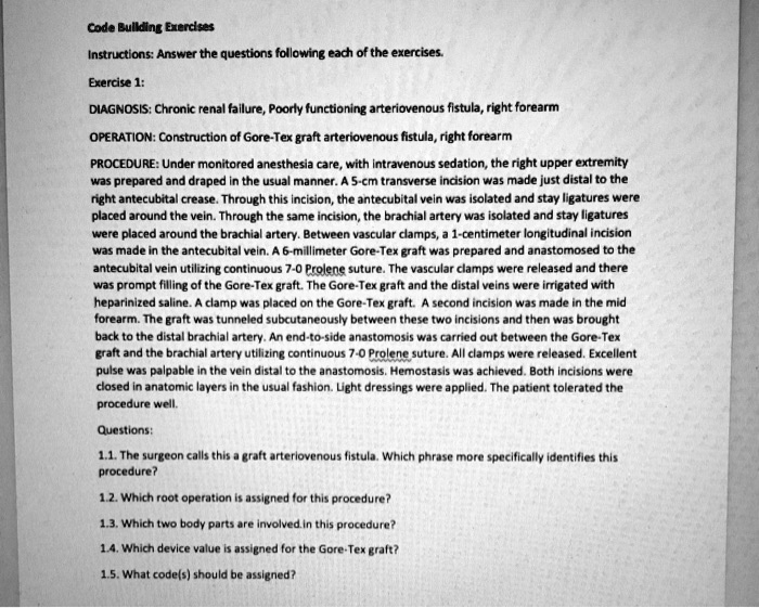 Code Building Exercises Instructions: Answer the questions following ...