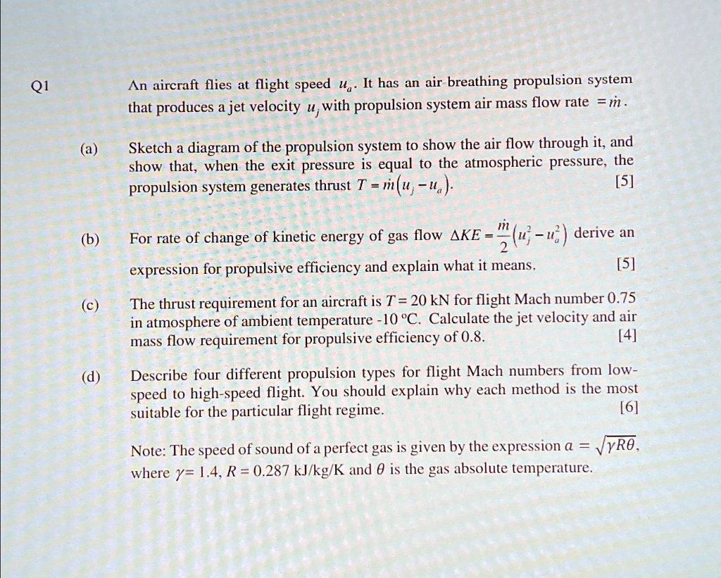SOLVED: Q1 An aircraft flies at flight speed u(a). It has an air ...