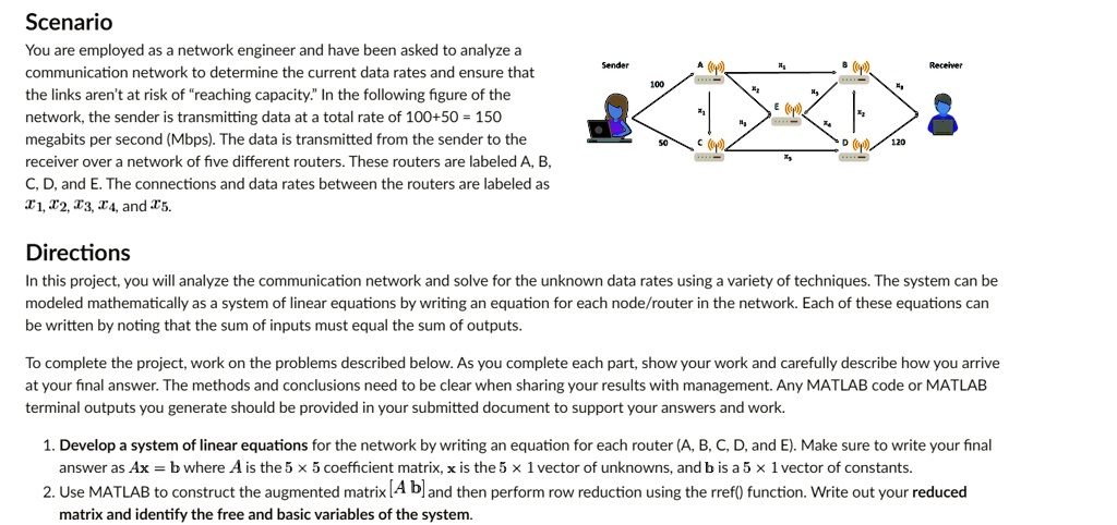 Scenario You are employed as a network engineer and have been asked to analyze a communication ...