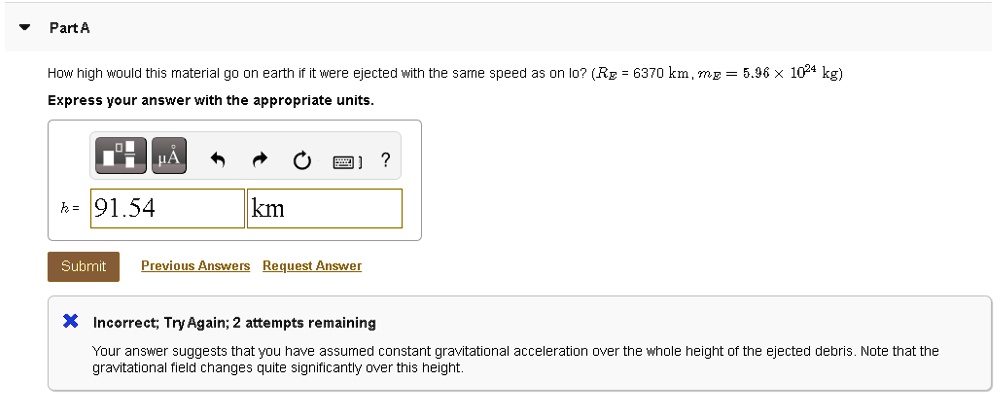 SOLVED: How high would this material go on Earth if it were ejected with the same speed as on ...