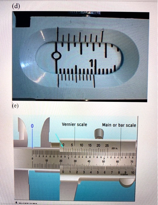 SOLVED: Below you are given different sets of Vernier's. Give the ...